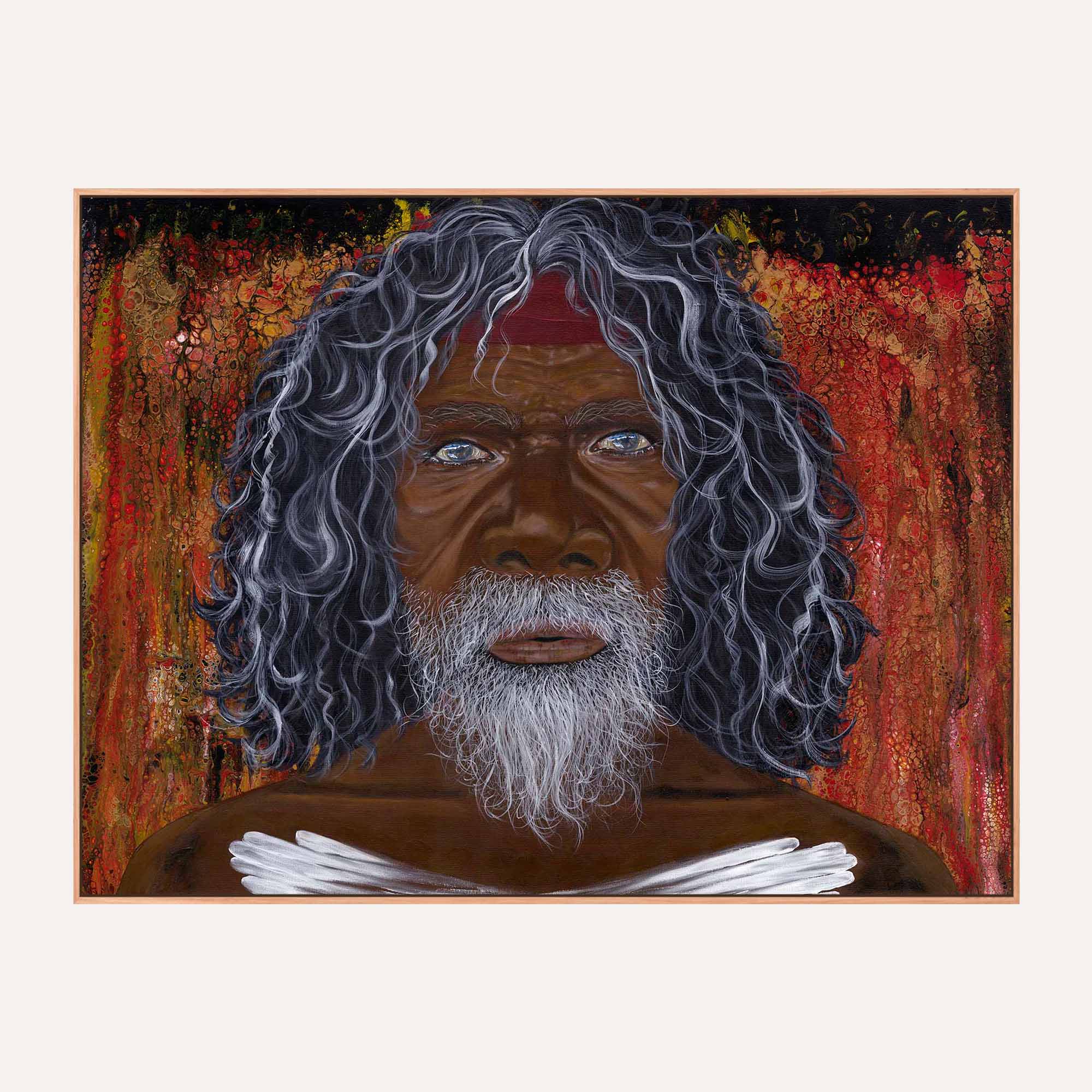 Acrylic Painting - Aboriginal Man - David Gulpilil | Jody Keen